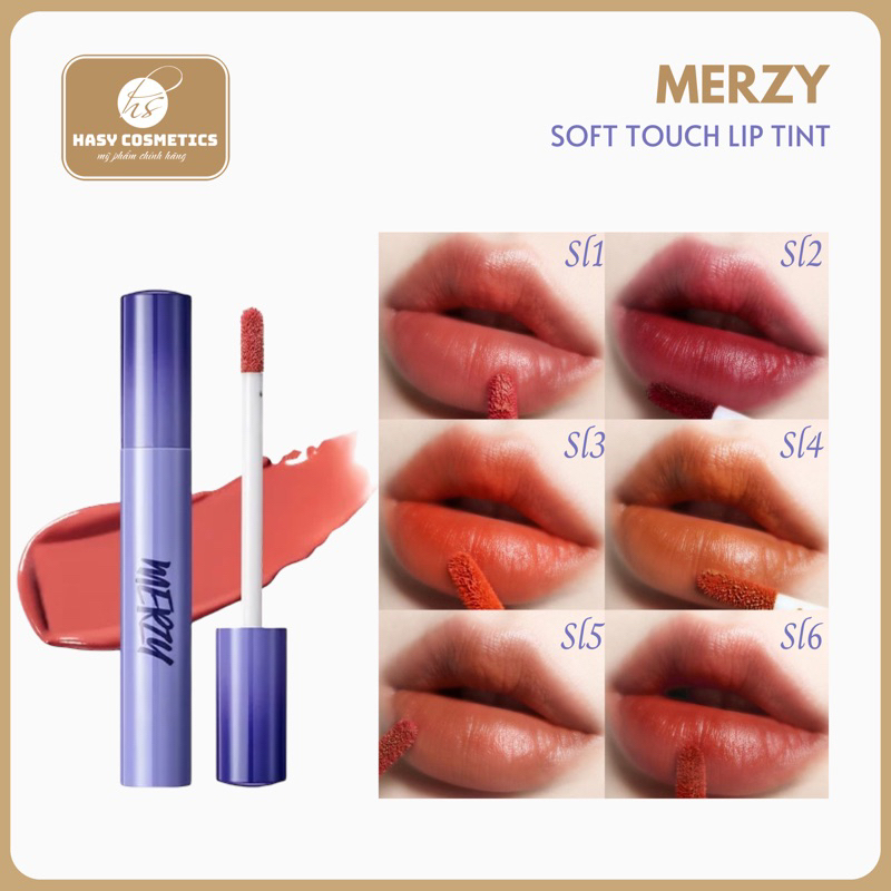 Son kem Merzy Soft Touch Lip Tint | Shopee Việt Nam