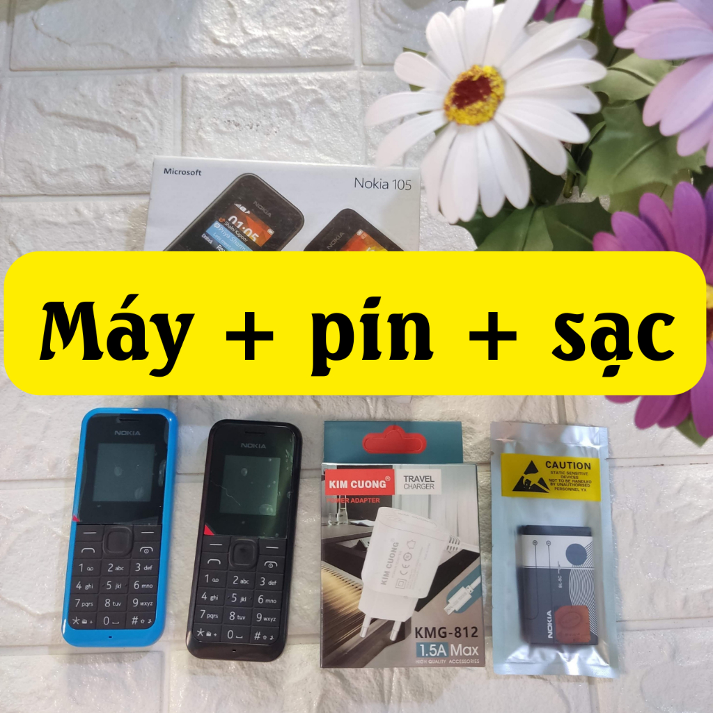 [ĐẦY ĐỦ PIN SẠC] Điện thoại bàn phím N105 - Máy đẹp ZIN hãng | Shopee ...