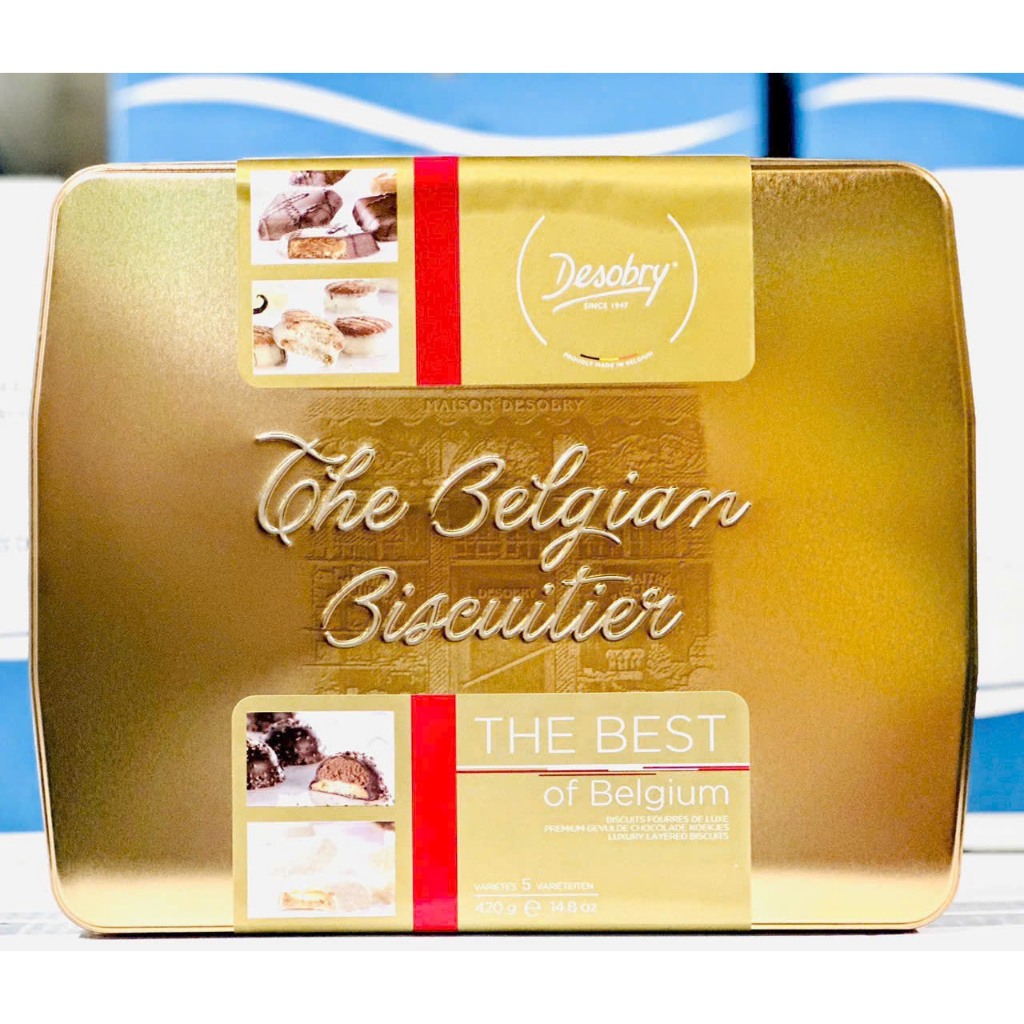 Bánh Phủ Socola Desobry Hộp Thiếc 420g | Shopee Việt Nam