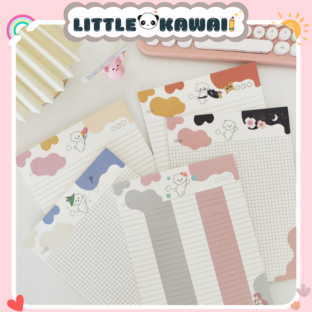 Tập giấy note B5 / A6 ghi chú, học từ vựng, take note nhiều mẫu cute ...