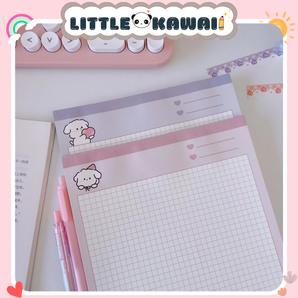 Tập giấy note B5 / A6 ghi chú, học từ vựng, take note nhiều mẫu cute ...