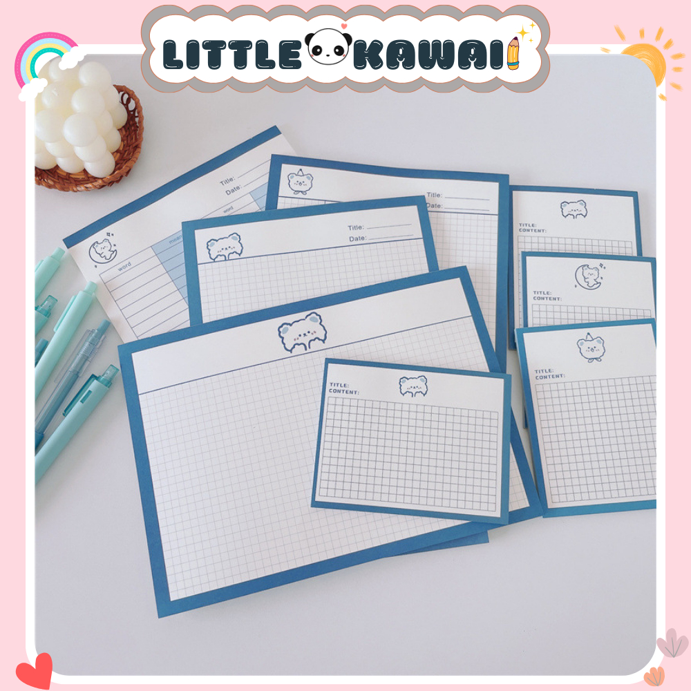Tập giấy note B5 / A6 ghi chú, học từ vựng, take note nhiều mẫu cute ...