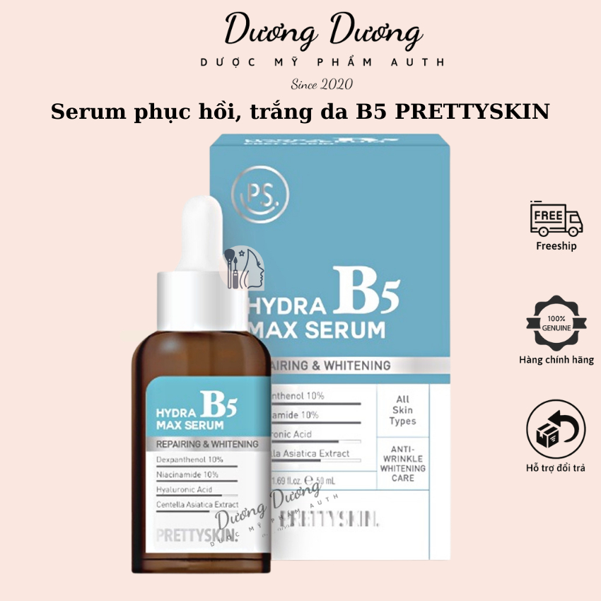 Tinh chất phục hồi và dưỡng trắng sáng da B5 PRETTY SKIN 50ml | Shopee ...