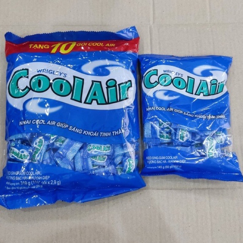 Kẹo cao su SINGGUM COOLAIR gói 319g (110 chiếc ) | Shopee Việt Nam