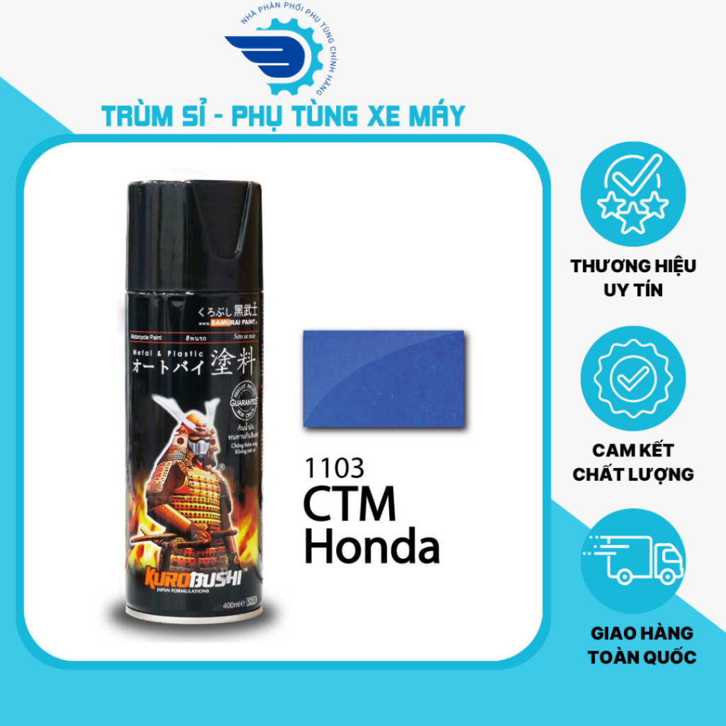 Sơn Samurai 1103-Màu Xanh Honda Cmt Samurai Sơn Xịt Samurai - Chuyên ...
