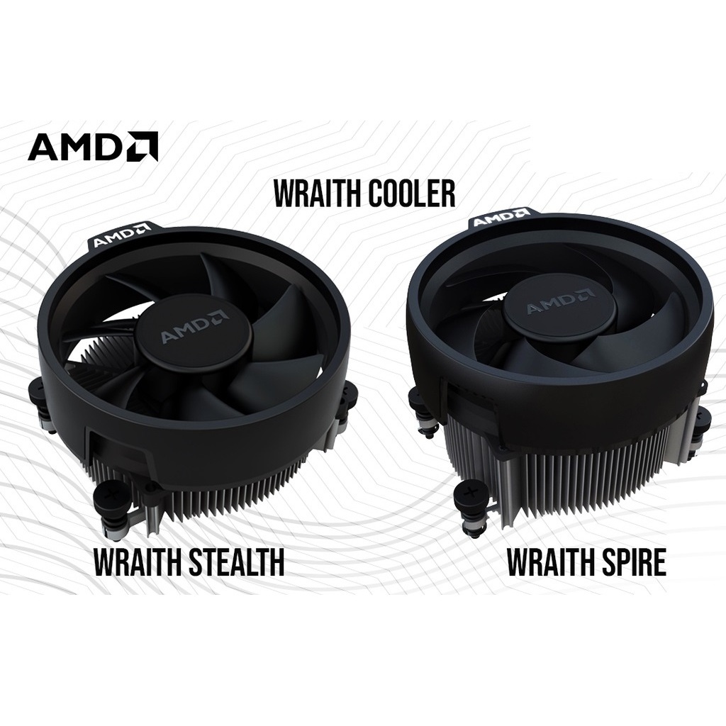 Quạt tản nhiệt CPU AMD Wraith Spire RGB tháo máy. Fan tản nhiệt CPU ...