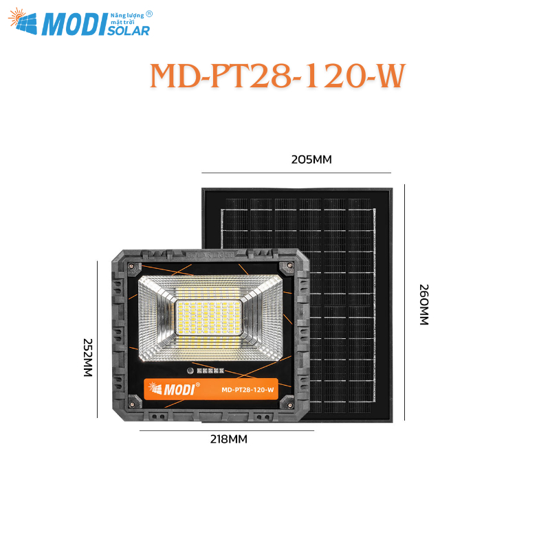 Đèn Led Năng Lượng Mặt Trời MODI SOLAR Siêu Sáng Chống Nước Loại 50W ...