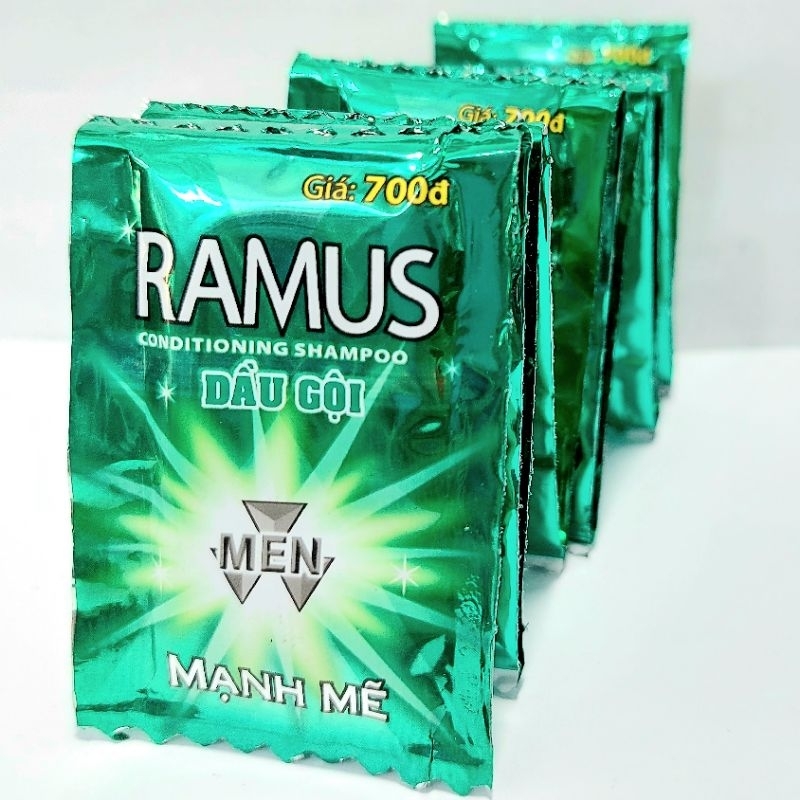 Dây dầu gội Ramus men hương thơm mạnh mẽ 12 gói x 4g | Shopee Việt Nam