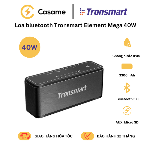 Loa bluetooth Tronsmart Element Mega 40W | Shopee Việt Nam