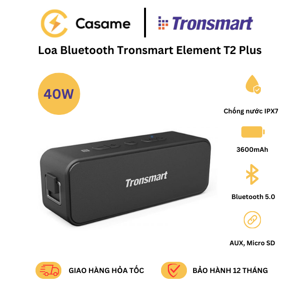 Loa Bluetooth Tronsmart Element T2 Plus | Shopee Việt Nam