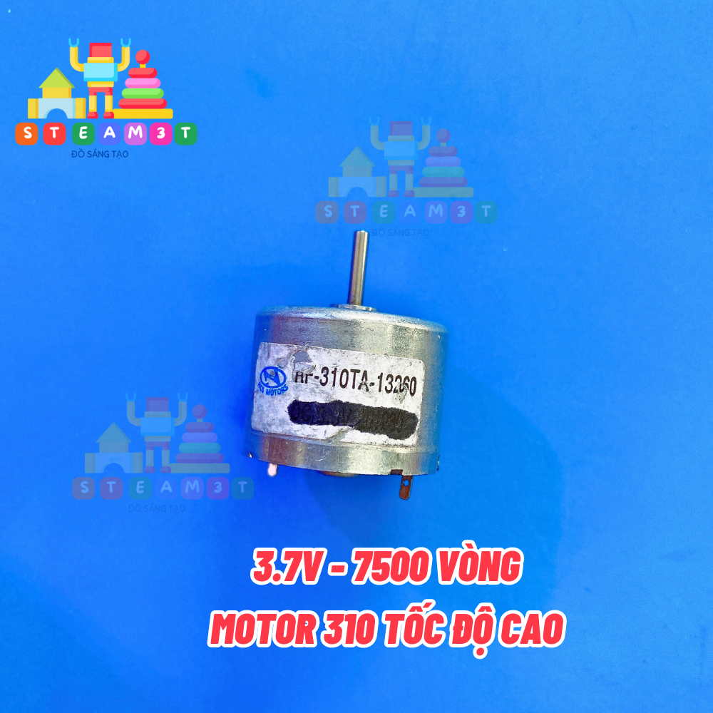 Motor mini 310 3v - 9v chạy êm dòng điện nhỏ 10mA tốc độ 3500 - 7000 ...
