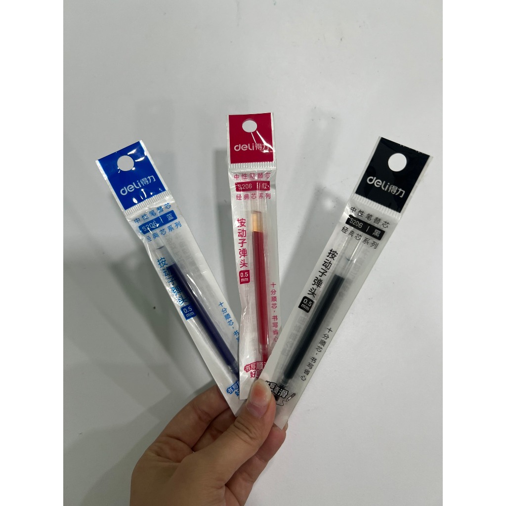 Sỉ Hộp 20 Ruột Bút Gel Deli S206 MG G5 1163 Ngòi 0.5mm Dùng Thay Cho ...