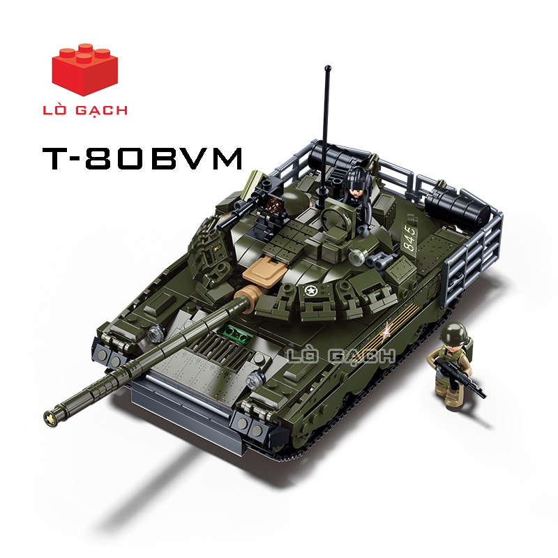 Bộ xếp hình xe tăng T80BVM / T80U Quân đội Nga - 2 cách lắp - 789 chi tiết | Shopee Việt Nam