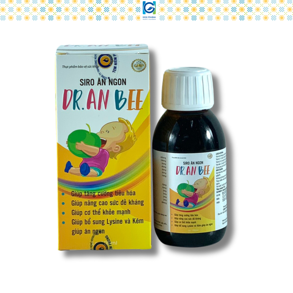 Siro giúp bé ăn ngon DR. AN BEE (Chai 100ml) giúp bổ sung lysine và kẽm ...