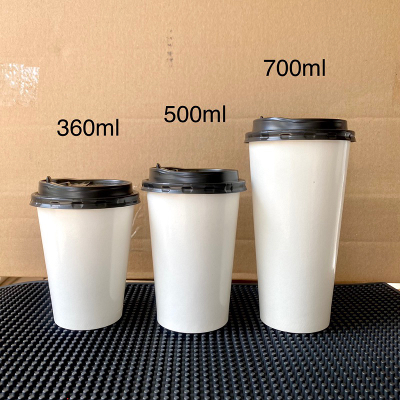 Lốc 50 Ly Giấy 360ml, 500ml, 700ml Kèm Nắp | Shopee Việt Nam