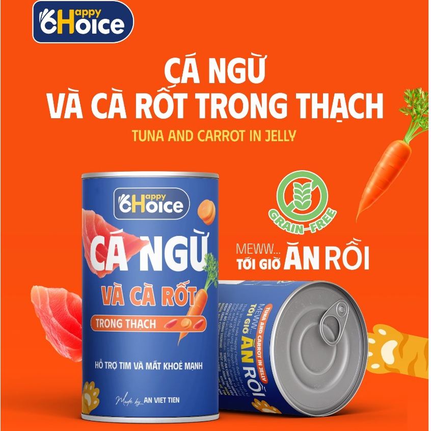 Pate Lon HAPPY CHOICE 400G Pate Dinh Dưỡng cho Mèo | Shopee Việt Nam