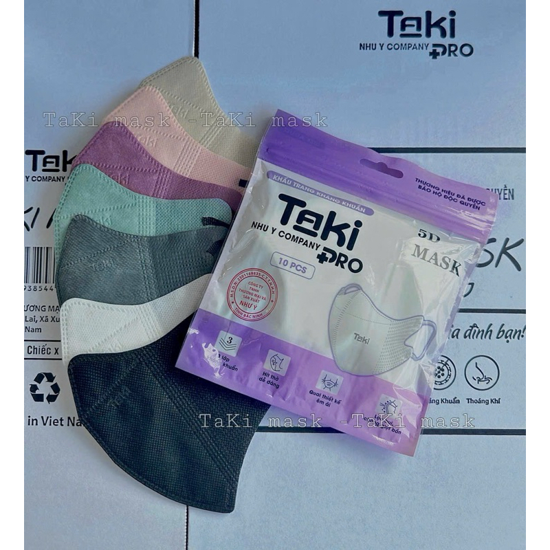 [Người Lớn] 100 Chiếc Khẩu Trang 5D Người Lớn Hãng Taki Mask, Ôm mặt ...