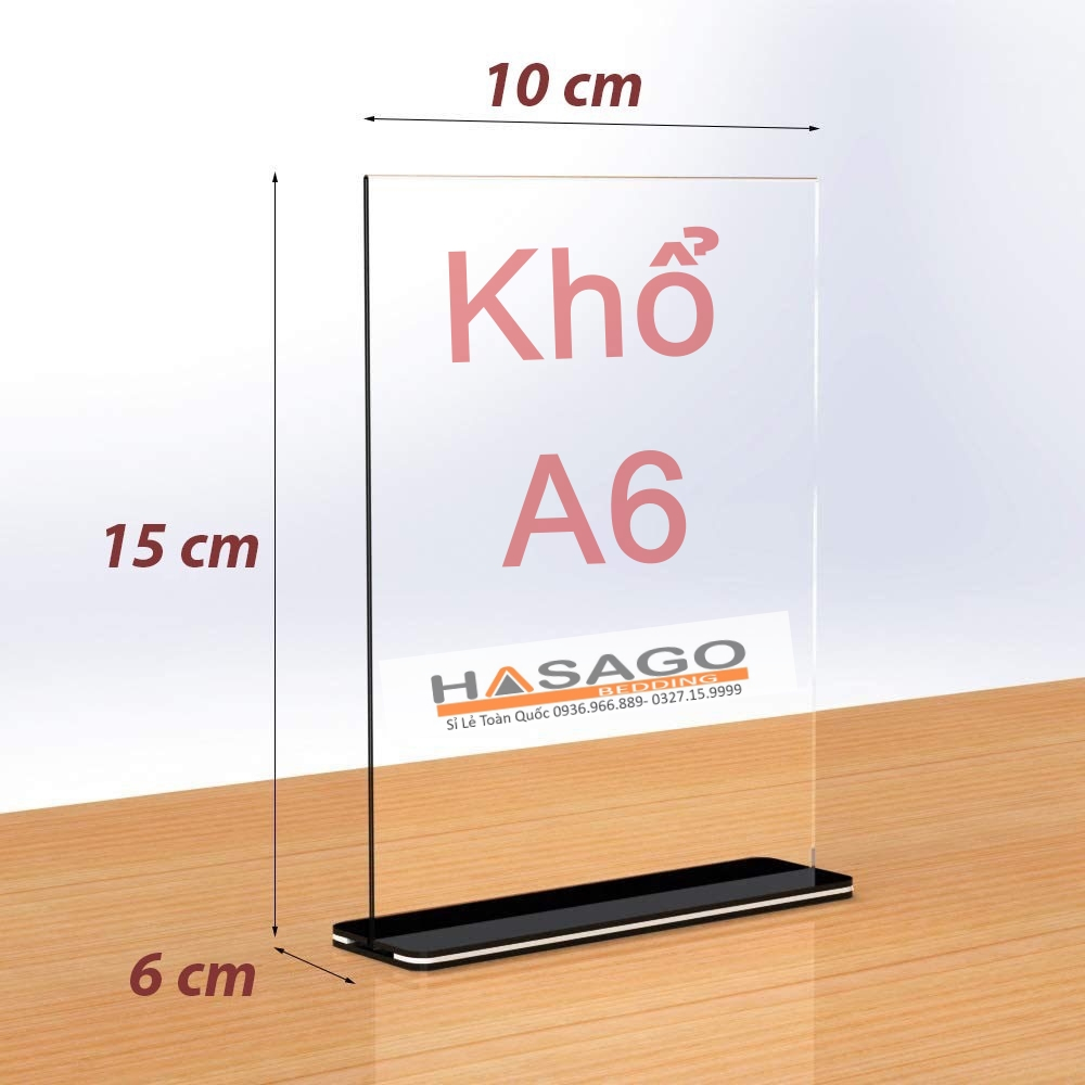 Kệ Mica Menu Mica A4 A5 A6 standee mica Bảng Mica Để Bàn Kệ Mica Trưng Bày Qr code Để Bàn ...