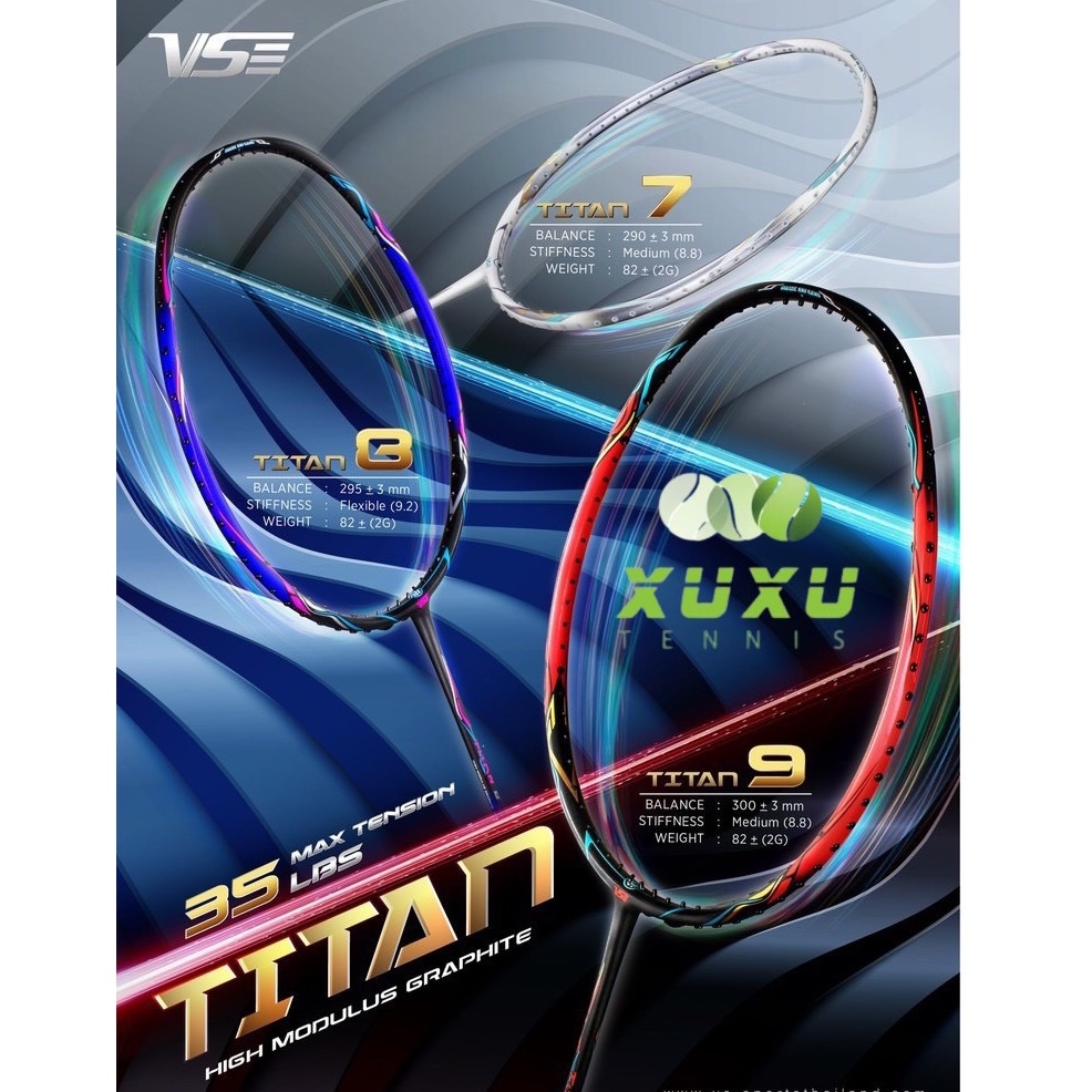 Vợt Cầu Lông VS Titan 5, 6 ,7, 8 ,9 Sức Mạnh Tấn Công ( Đã Căng Lưới ...