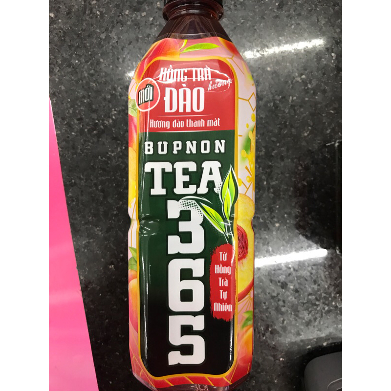 BUPNON Hồng trà Tea365 hương đào, mật ong, chanh sả 500ml | Shopee Việt Nam