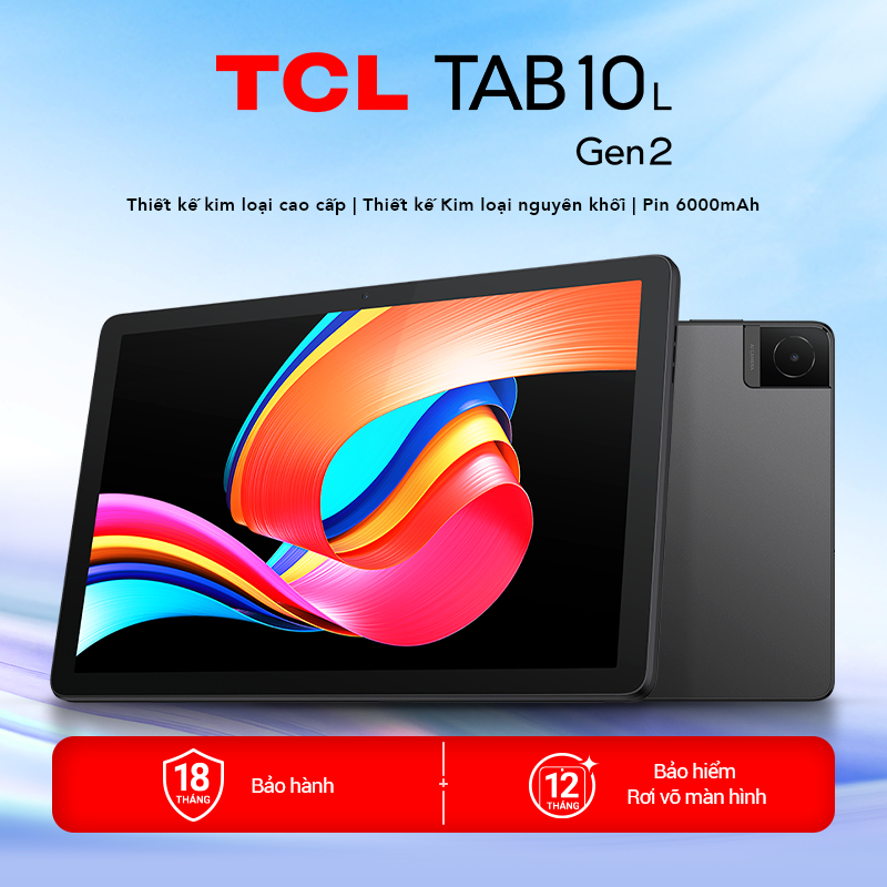 Máy tính bảng TCL TAB 10L GEN2 WIFI 8492A Đen (Space Black) with TPU ...