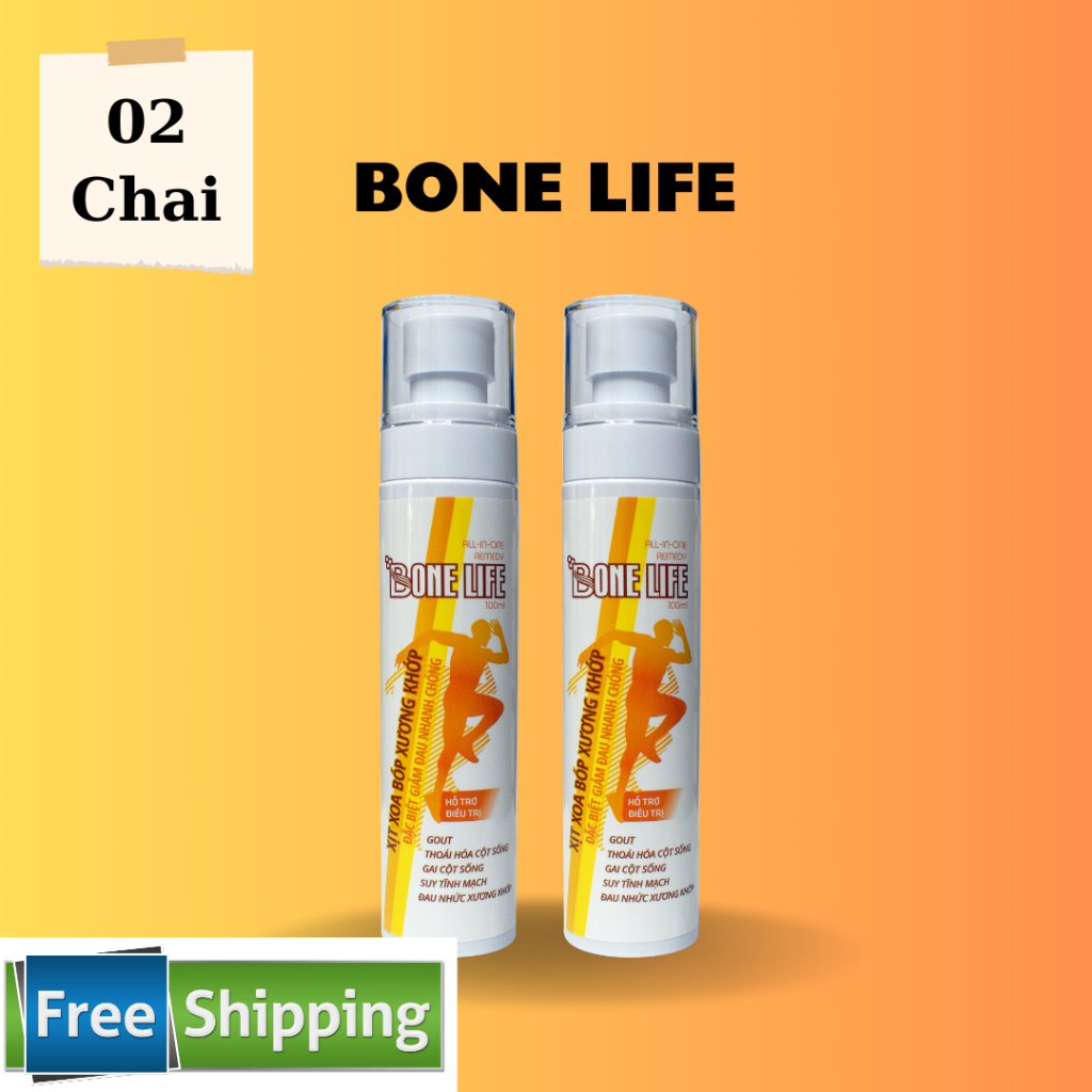 Đau Nhức Xương Khớp BONE LIFE (Combo 2 chai) -Thoái hoá & Gai cột sống ...