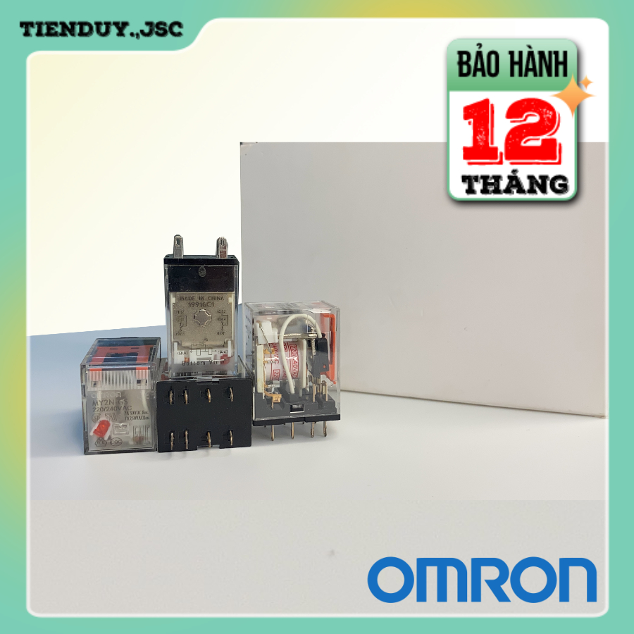 Rơ le (relay) trung gian MY2N-GS 24VDC, MY2N-GS 220VAC | Shopee Việt Nam