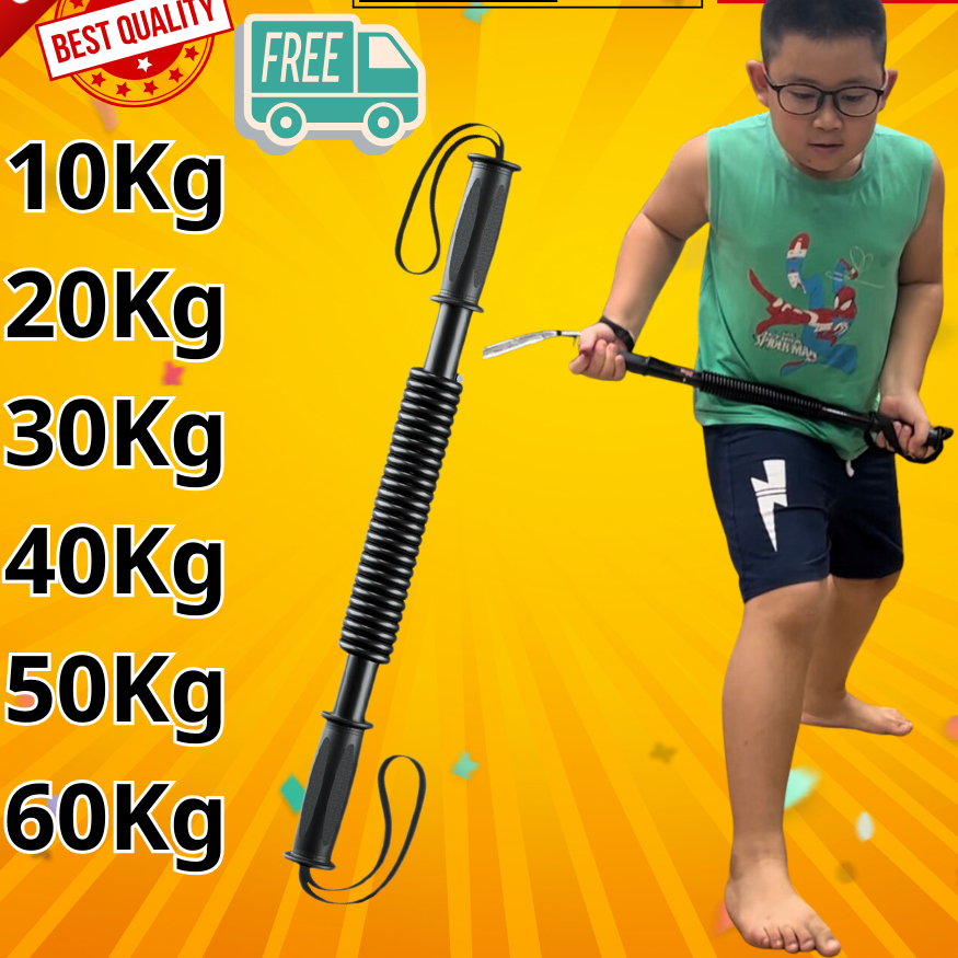 Gậy bẻ tập cơ tay lò xo 5Kg 10kg 20kg Cho Bé Trẻ Em 30kg 40kg 50kg 60kg kháng lực tập gym ...