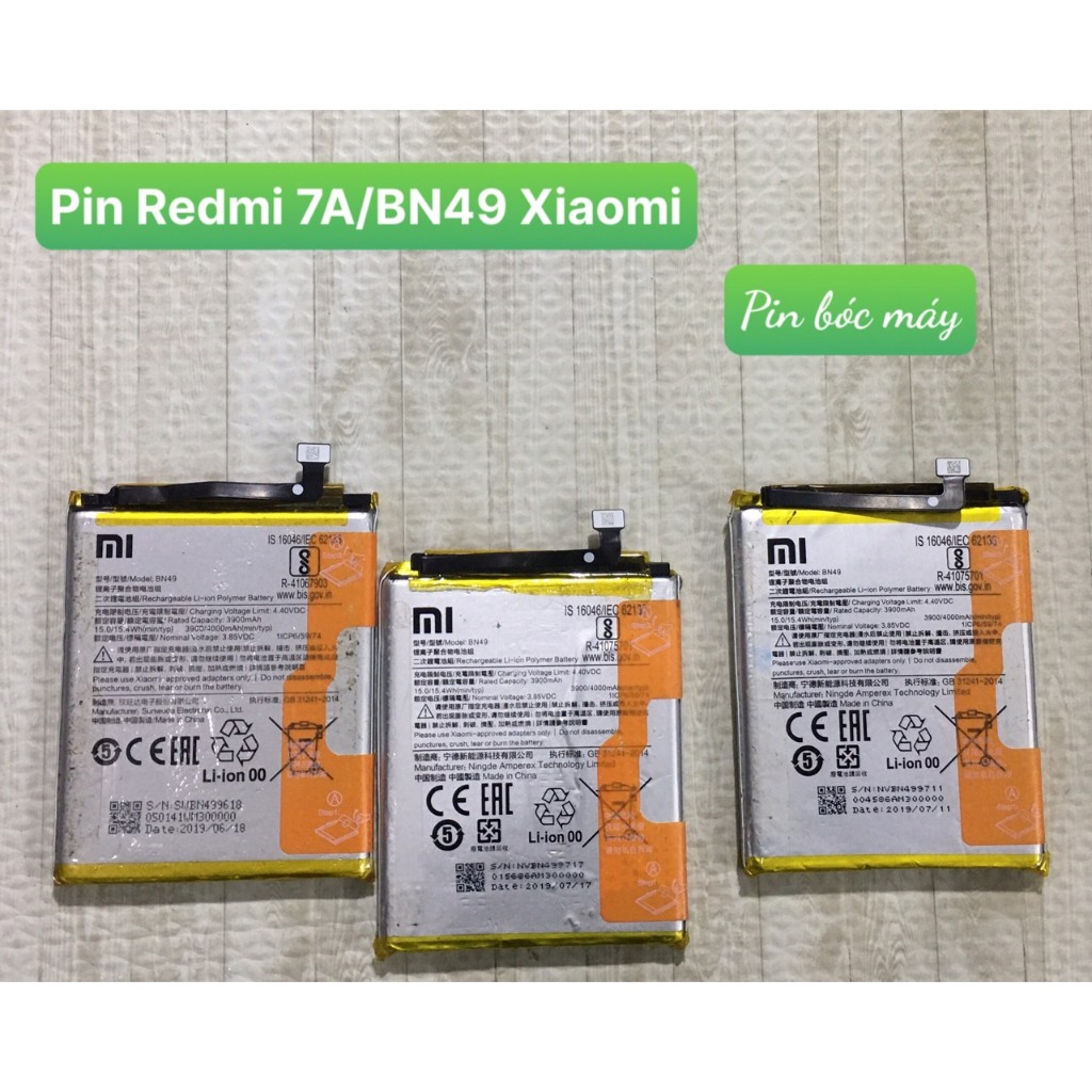 Pin BN49/Redmi 7A Xiaomi ( Hàng cũ tháo máy ) | Shopee Việt Nam