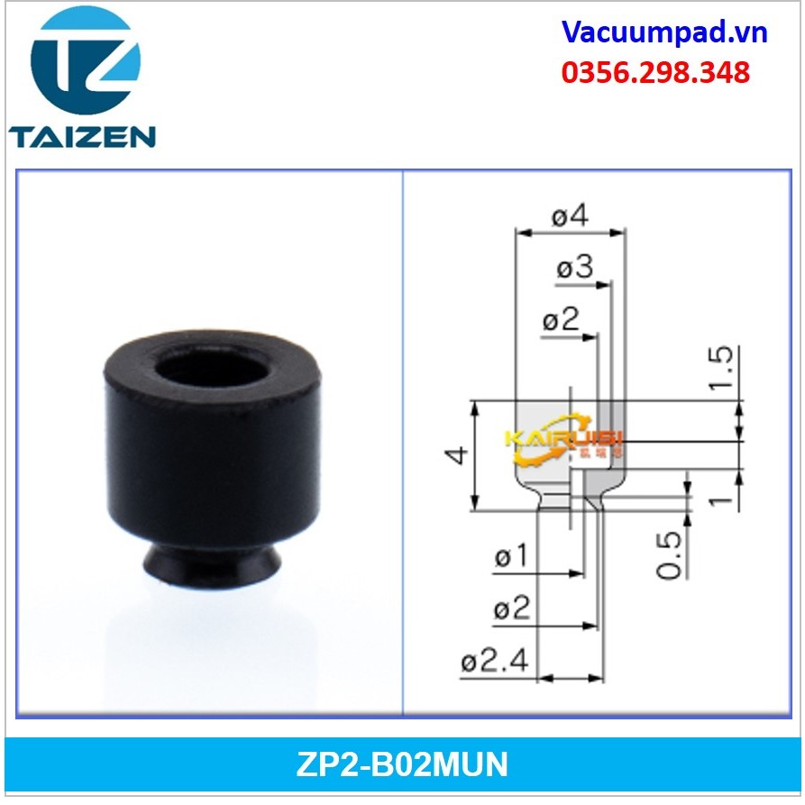 Giác hút chân không, đầu hút khí nén ZP2-B02/035/04/05/06/08/10/15MUS MUN (tiêu chuẩn SMC ...