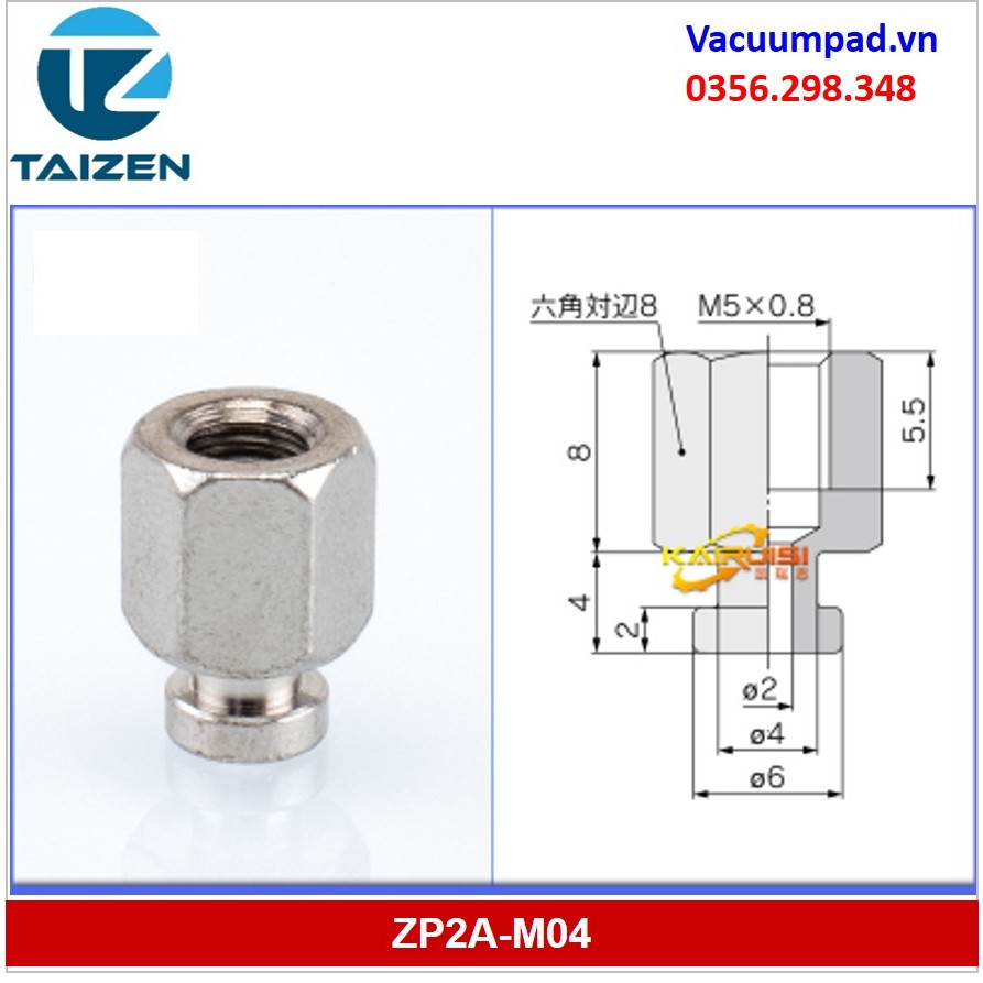 Giác hút chân không, đầu hút khí nén ZP2-B02/035/04/05/06/08/10/15MUS MUN (tiêu chuẩn SMC ...