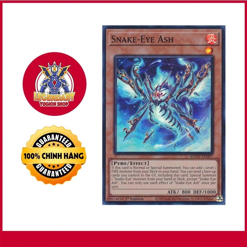 [Thẻ Bài Yugioh Chính Hãng] Snake-Eye Ash | Shopee Việt Nam