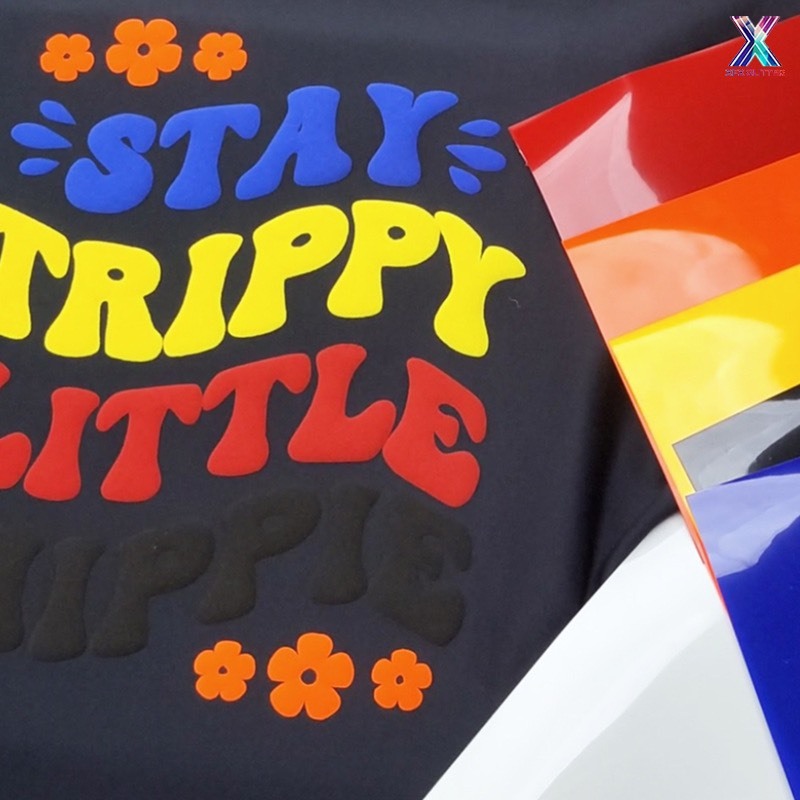 Decal PU phồng trơn một màu in chuyển nhiệt lên áo thun | Shopee Việt Nam