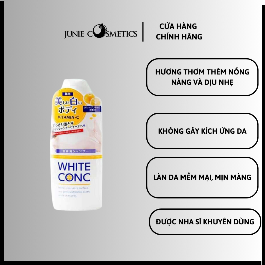 Sữa tắm dưỡng trắng da White Conc Body Shampoo CII Nhật Bản 360ml HÀNG ...