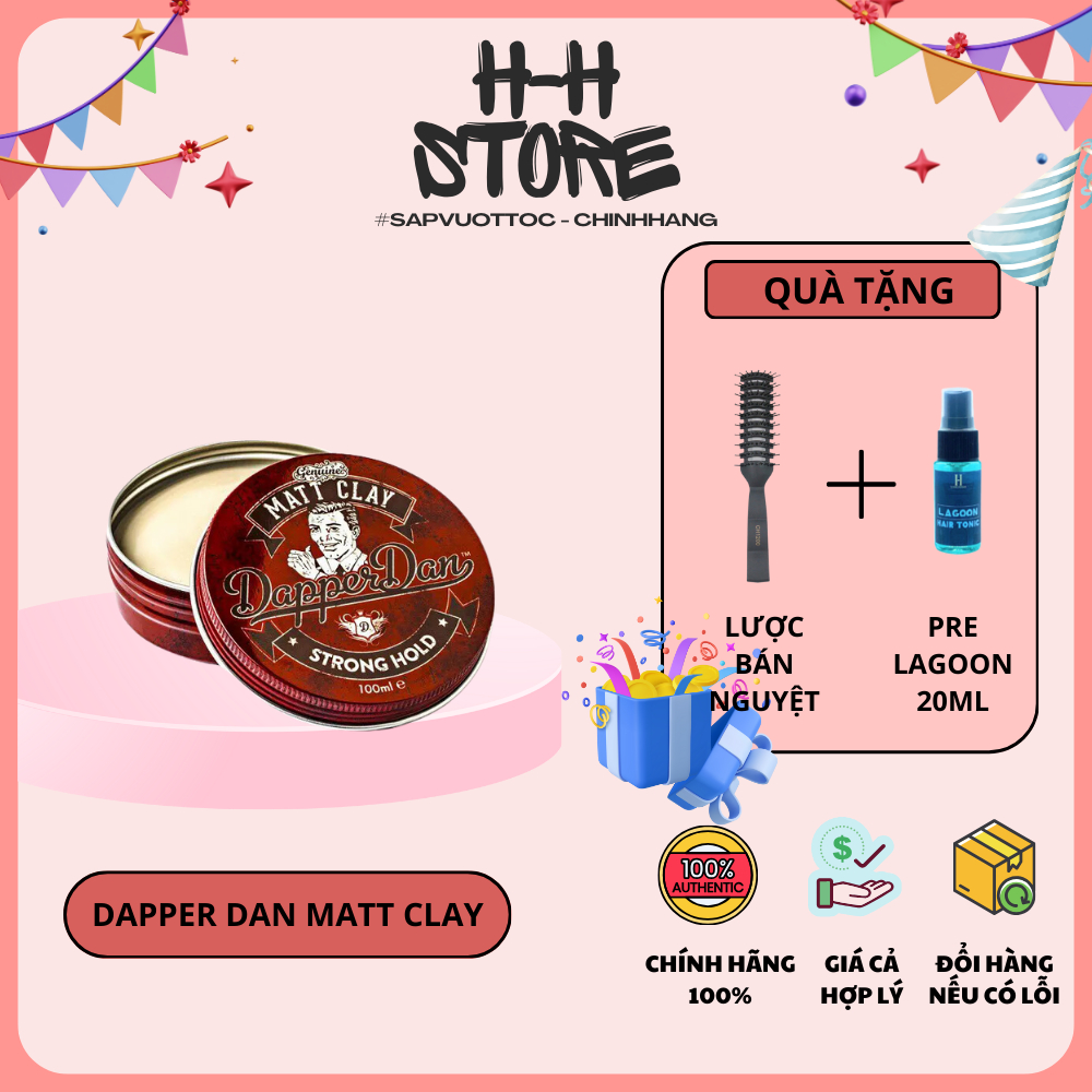 [ CHÍNH HÃNG ] Sáp vuốt tóc Dapper Dan Matt Clay - 100ml | Shopee Việt Nam