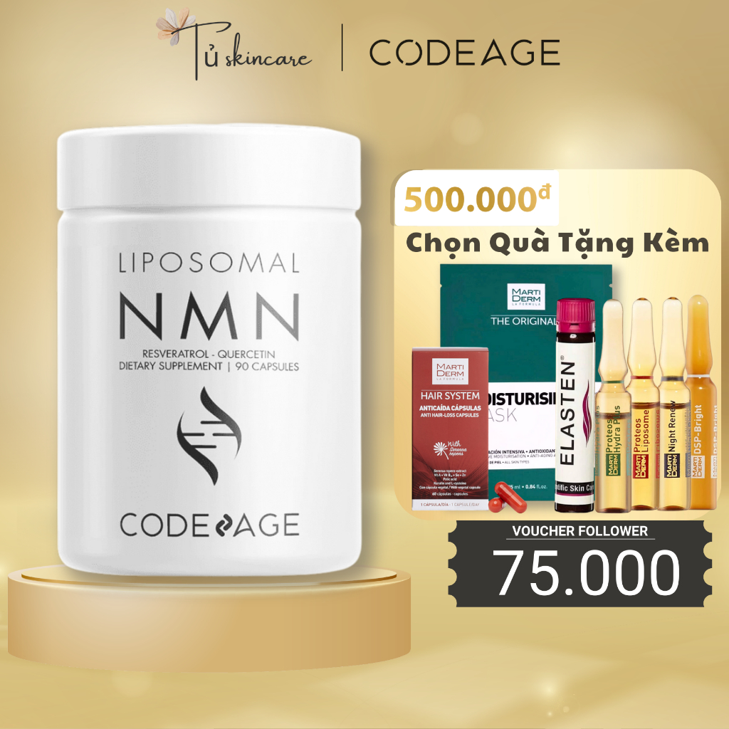 Viên Uống Chống Lão Hóa Code Age NMN, Tăng Cường Tuổi Thọ & Làm Đẹp Da Codeage Liposomal NMN 90 ...