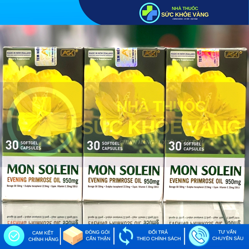 MON SOLEIN - Viên Uống Đẹp Da, Hỗ Trợ Giảm Triệu Chứng Tiền Kinh Nguyệt ...