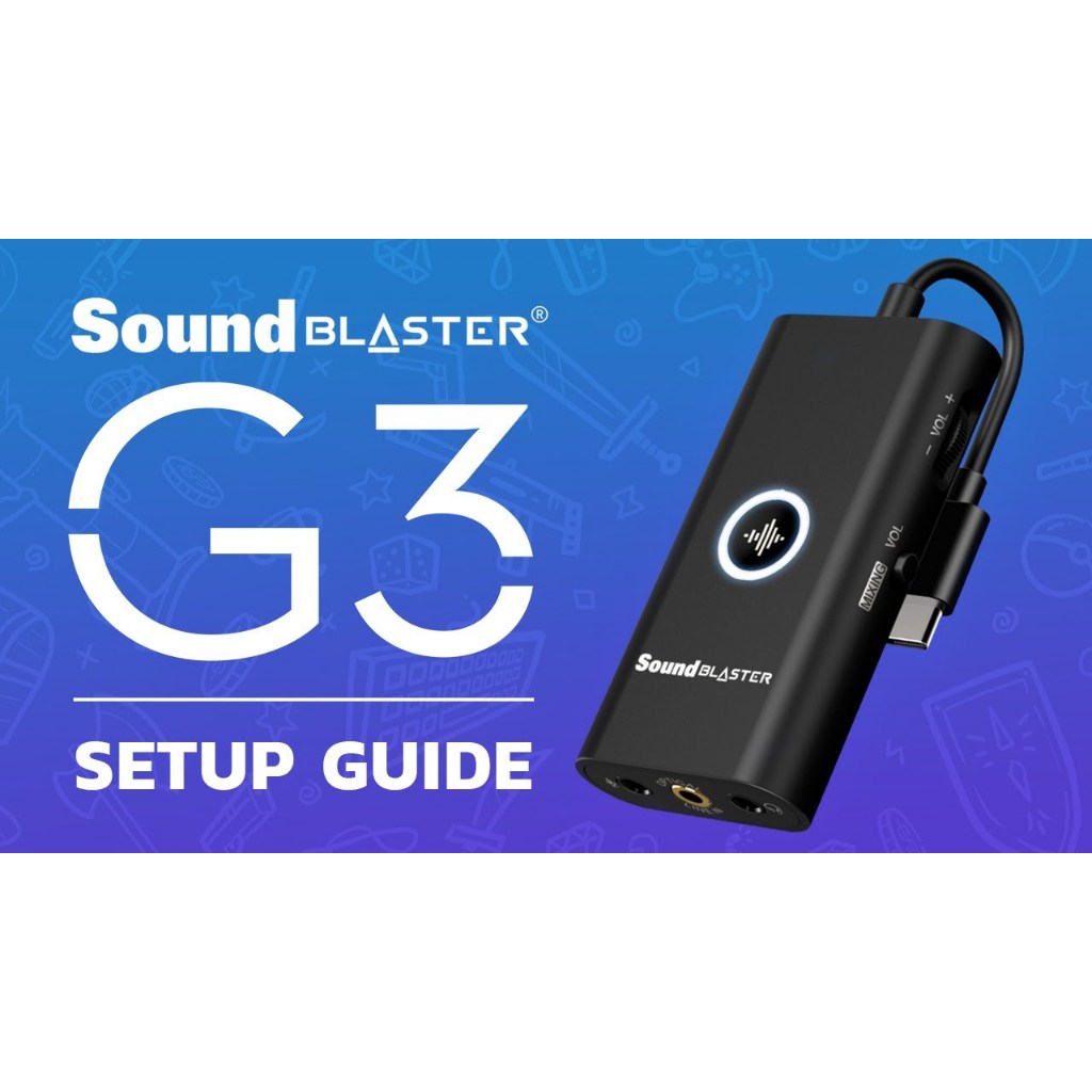 Card âm thanh Bỏ túi Creative Sound BlasterX G3 7.1 HD Gaming USB DAC | Shopee Việt Nam