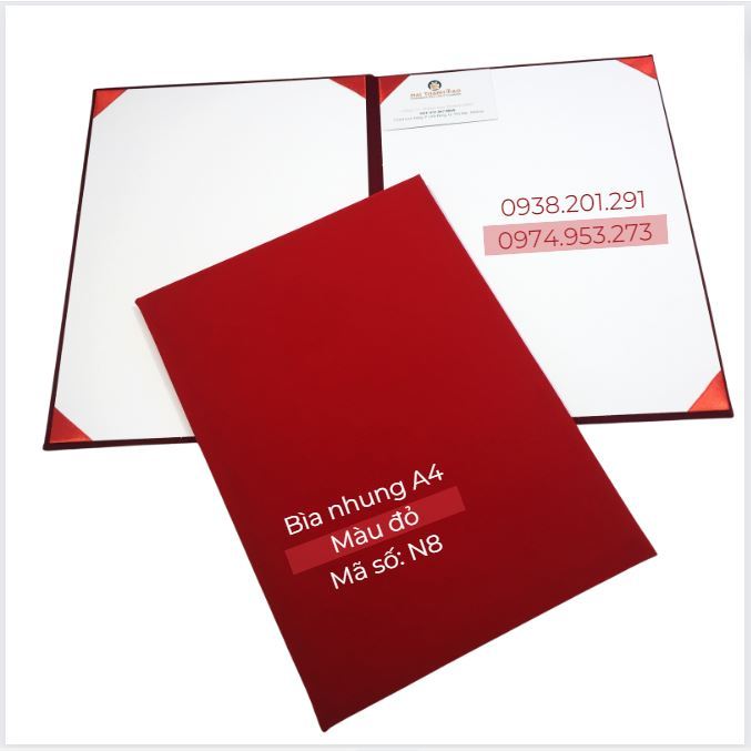 Bìa nhung ký kết kẹp bằng tốt nghiệp chứng nhận chứng chỉ giấy khen A4 đẹp N1 N2 N3 N7 MataStore ...