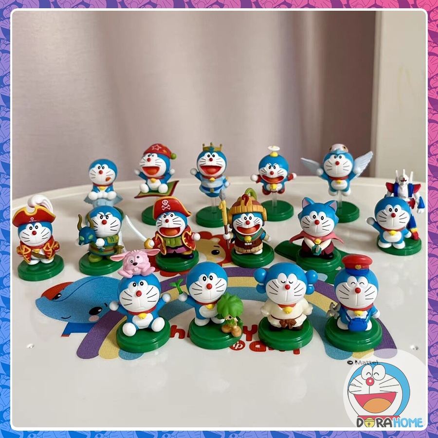 Mô hình Doraemon mini đế xanh chủ đề truyện dài trong trứng socola ...
