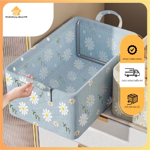 🌼CÚC DAISY🌼 Hộp Đựng Quần Áo,giỏ lưu trữ khung thép hình hoa cúc Khung ...