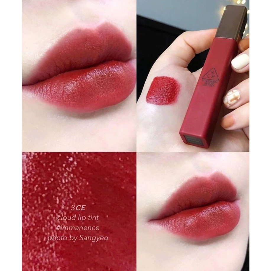 Son kem lì 3CE Cloud Lip Tint Immanence Macaron Red Needful Live A ...