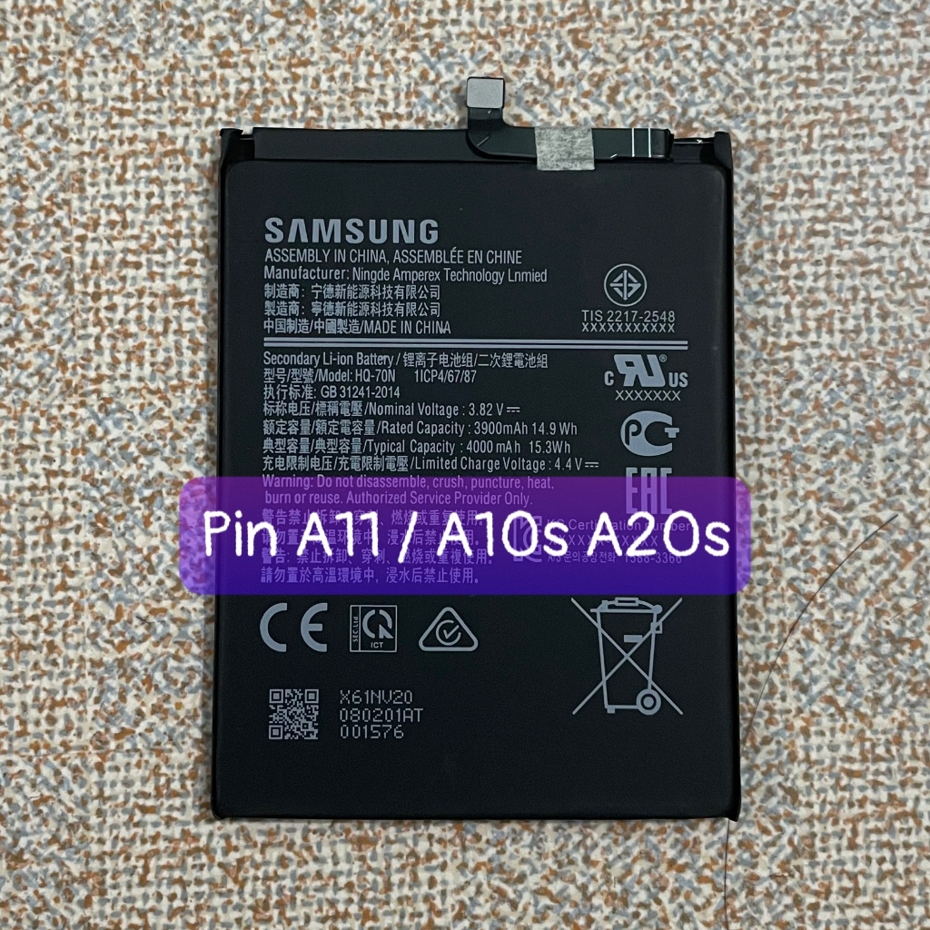pin Samsung A11 / A10s / A20s / Model HQ-70N pin zin dung lượng 4000mAh | Shopee Việt Nam