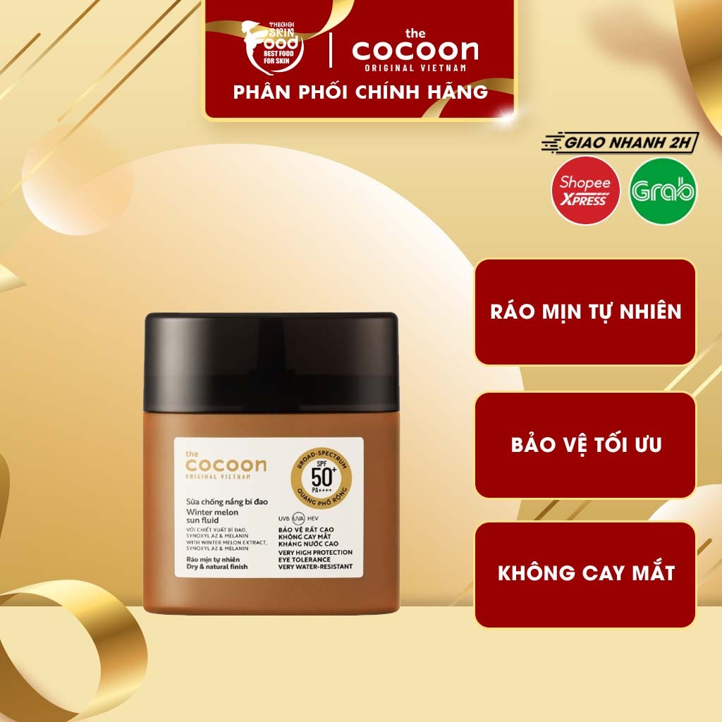 Sữa Chống Nắng Bí Đao Quang Phổ Rộng Cocoon Winter Melon Sun Fluid ...