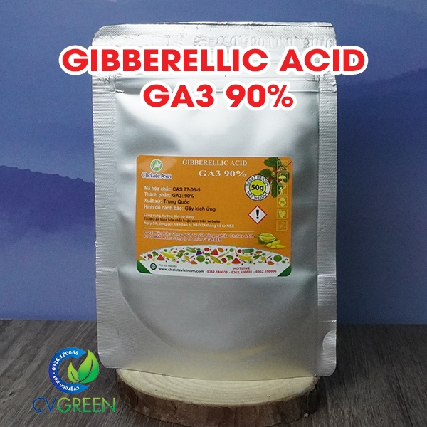 Thuốc điều chỉnh tăng trưởng GA3 đậm đặc 90% - gói bột 50g (tương đương ...