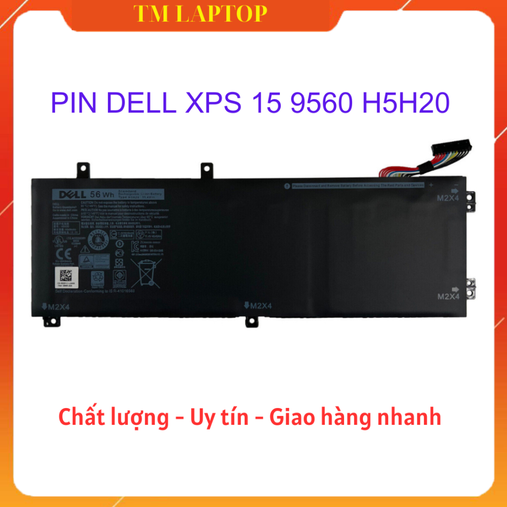 PIN DELL XPS 15 9560 Precision 5520, Inspiron 15 7590 7591, H5H20 ...