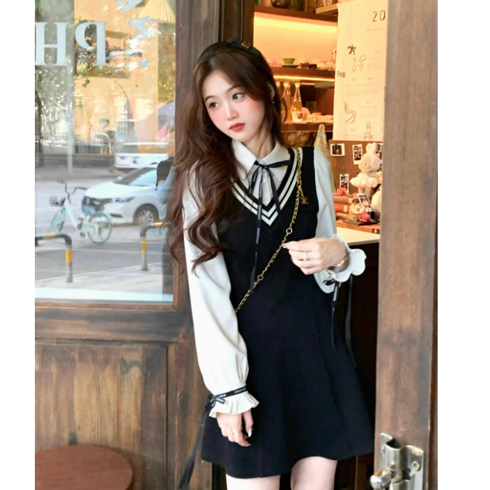 (Hàng QC-SẴN) Đầm nữ tay dài cổ sơ mi tiểu thư - Sara Dress - Đầm nữ ...