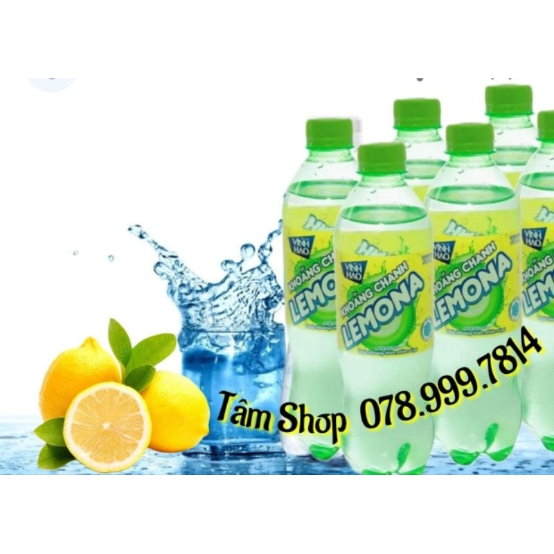 THÙNG 24 CHAI NƯỚC KHOÁNG CHANH CÓ GA VĨNH HẢO LEMONA (𝗖𝗛𝝖𝗜 𝟱𝟬𝟬𝝡𝗟) | Shopee Việt Nam