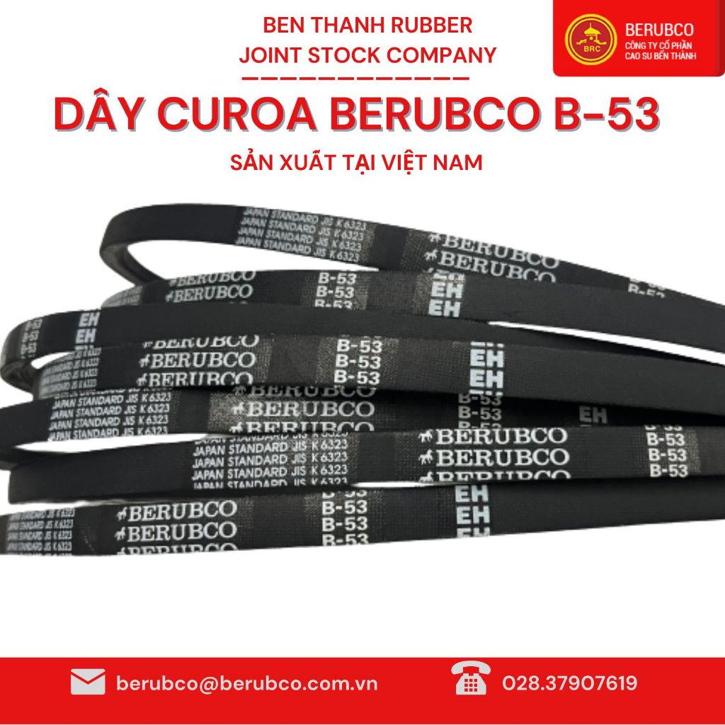 Dây curoa đai thang Berubco bản B53 | Shopee Việt Nam