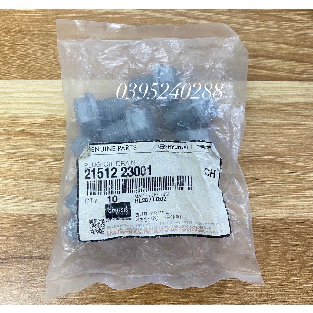 ỐC XẢ NHỚT CHÍNH HÃNG HYUNDAI KIA🚖HÀNG XỊN CHÍNH HÃNG MOBIS HÀN QUỐC ...